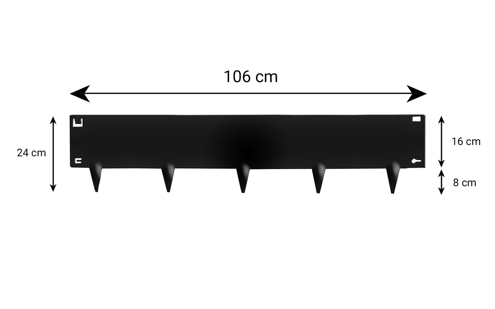Stalen Borderrand Flexibel Zwart 24x106 cm | Stenekes Steenhandel